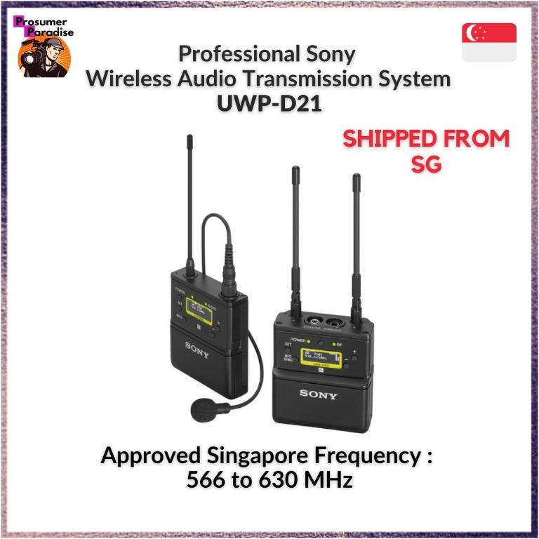 Sony UWP-D21 Camera-Mount Wireless Omni Lavalier Microphone System System, Frequency : 566 to ...