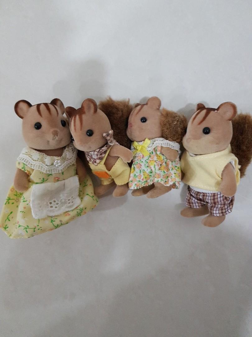 Sylvanian Families Squirrels Family Toy Figurines, Hobbies & Toys, Toys ...
