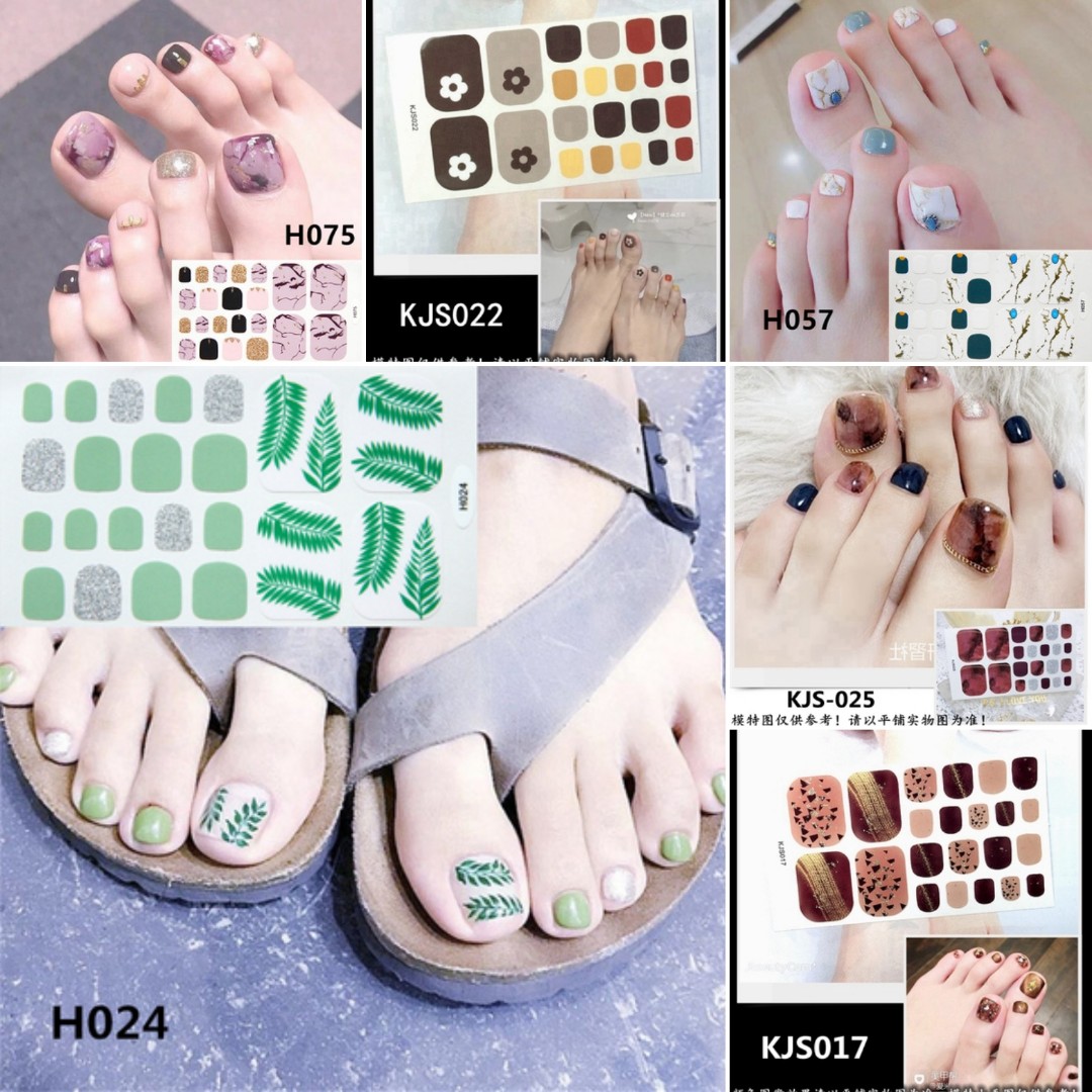3D Toes Stickers, Beauty & Personal Care, Hands & Nails on Carousell