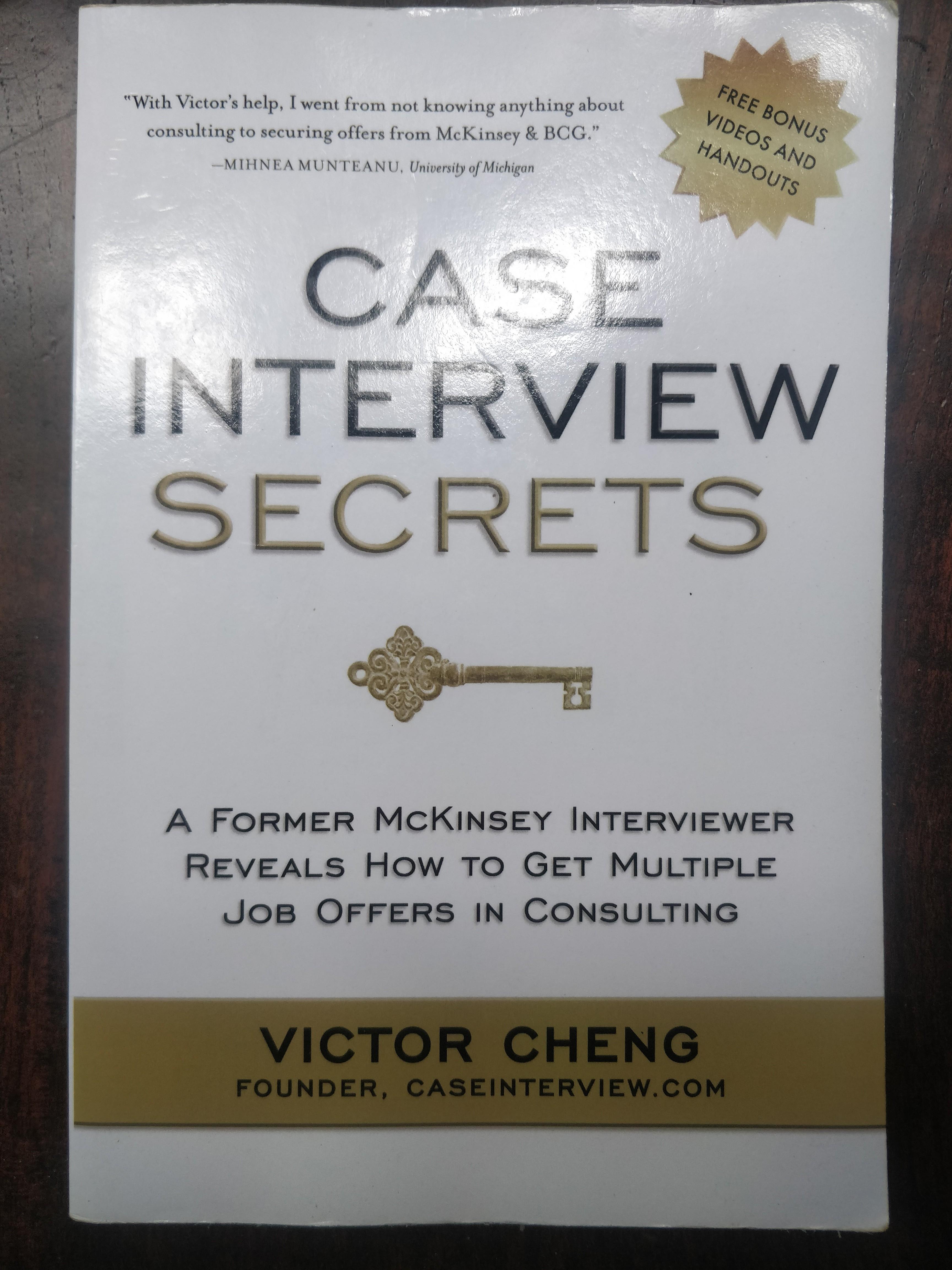 Victor Cheng - Case Interview Secrets (Management Consulting Guidebook ...