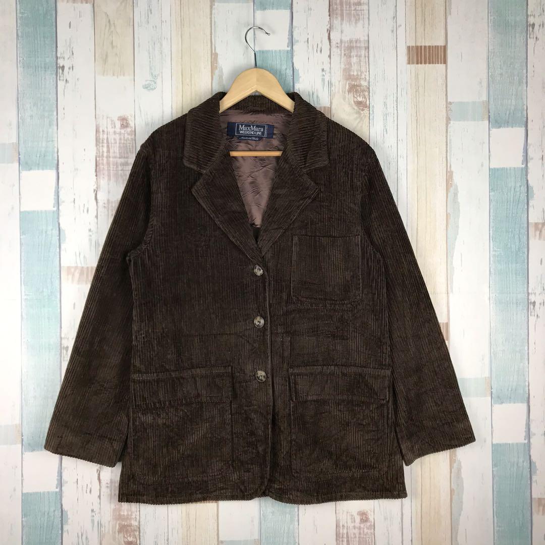 Vintage Max Mara Corduroy Jacket, Women's Fashion, Coats, Jackets and ...