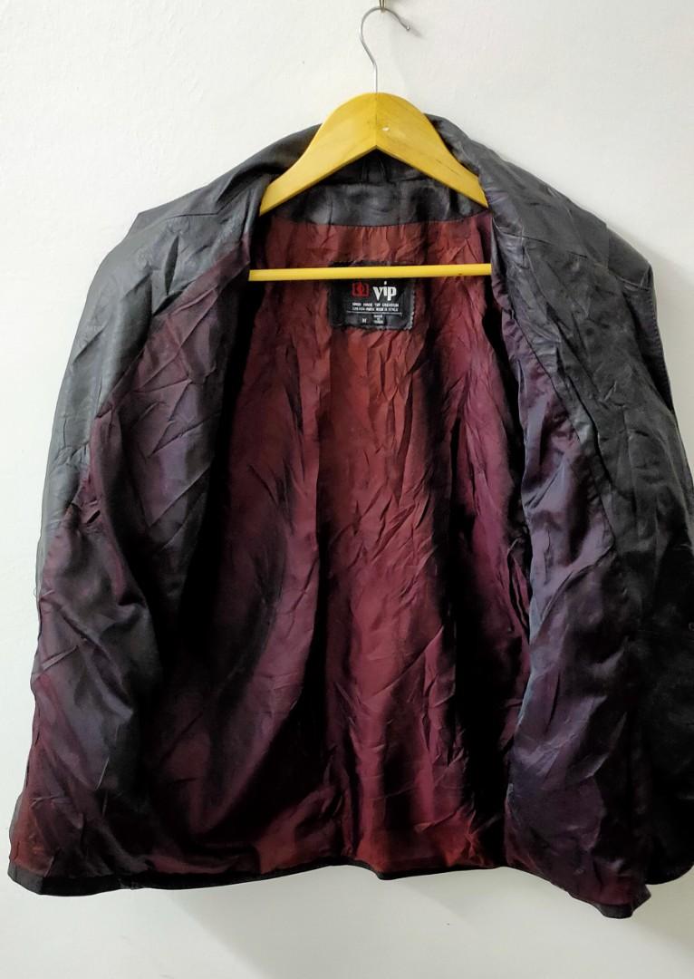 VIP HANDMADE FULL LEATHER JACKET, Men's Fashion, Tops & Sets, Tshirts ...