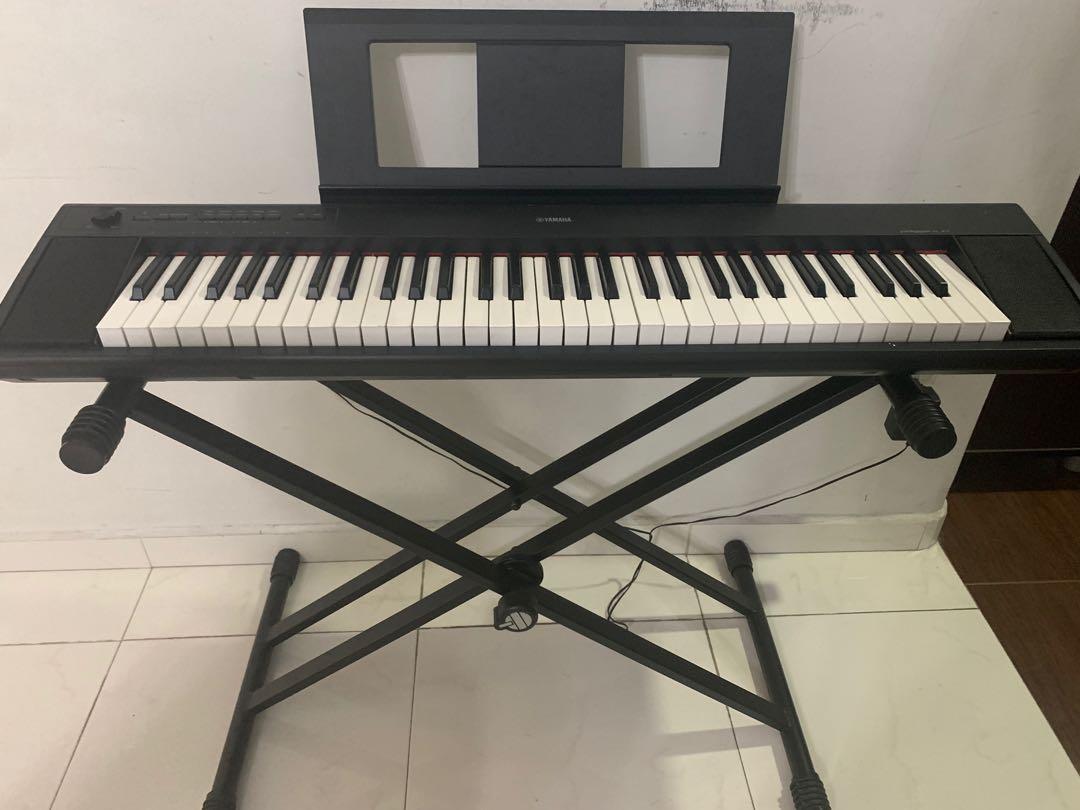 Yamaha NP-12 Piaggero 61 Keys Portable Keyboard with Keyboard stand, Hobbies & Toys, Music ...