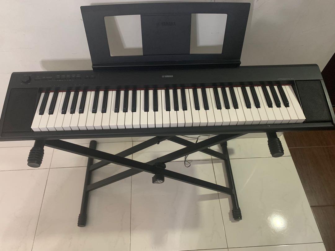 Yamaha NP-12 Piaggero 61 Keys Portable Keyboard with Keyboard stand, Hobbies & Toys, Music ...