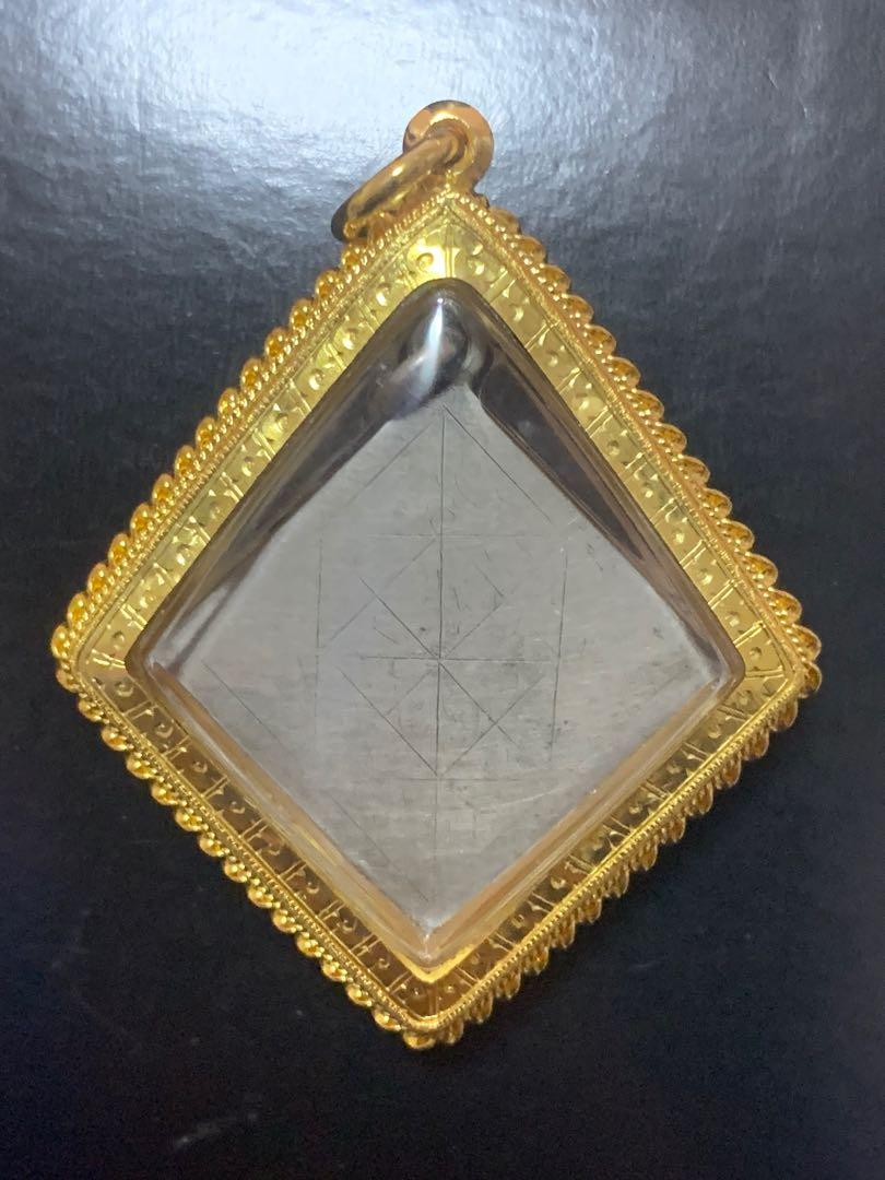 Ajarn Heng Praiwan Phrom Si Nah Wat Sakae Silver Diamond Shape 全泰第一四面佛 ...