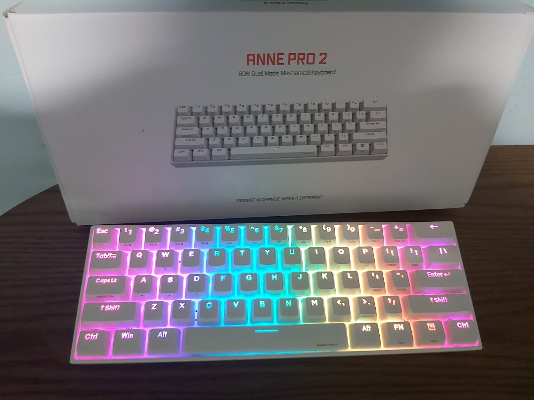 Anne Pro 2 bluetooth wireless RGB mechanical gaming keyboard kailh box ...