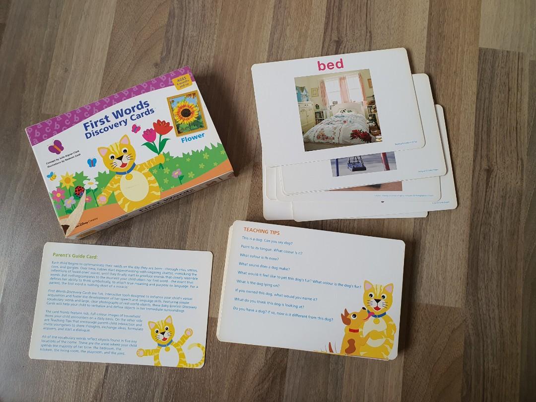 Baby Einstein First Words Discovery Cards, Babies & Kids, Infant ...