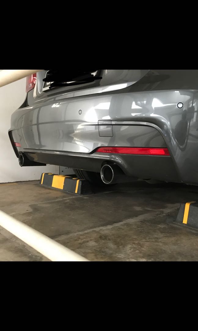 BMW F30 335i/340i stock rear diffuser (mineral grey), Car Accessories ...