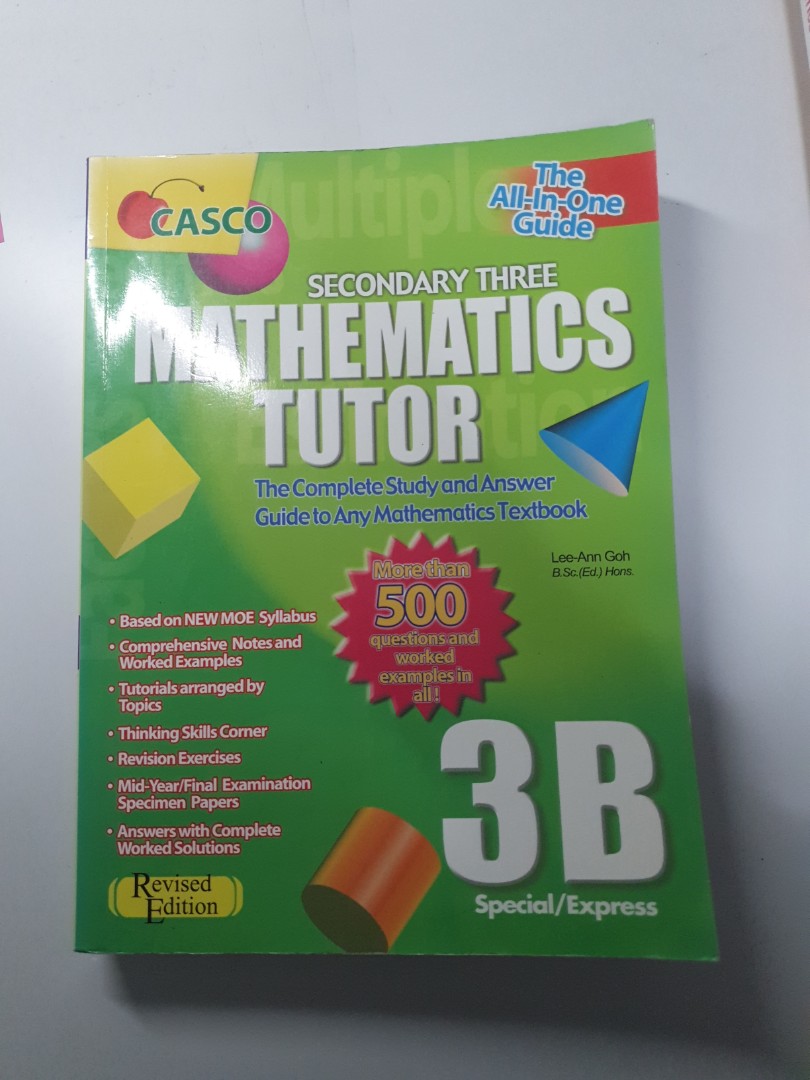 casco math workbook (sec 3), Books & Stationery, Textbooks, Secondary ...