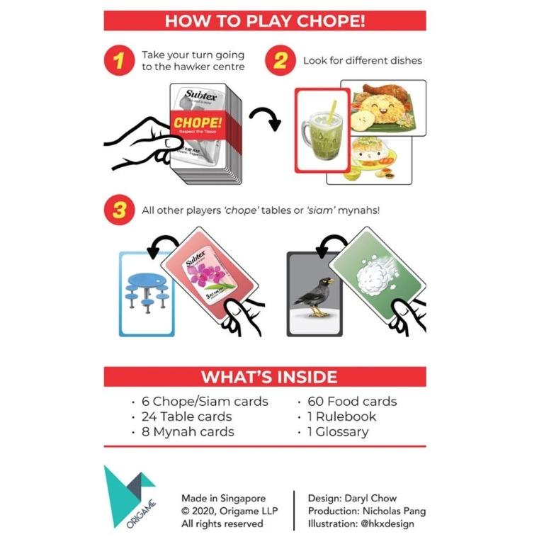 CHOPE! Respect The Tissue [1346], Hobbies & Toys, Toys & Games on Carousell