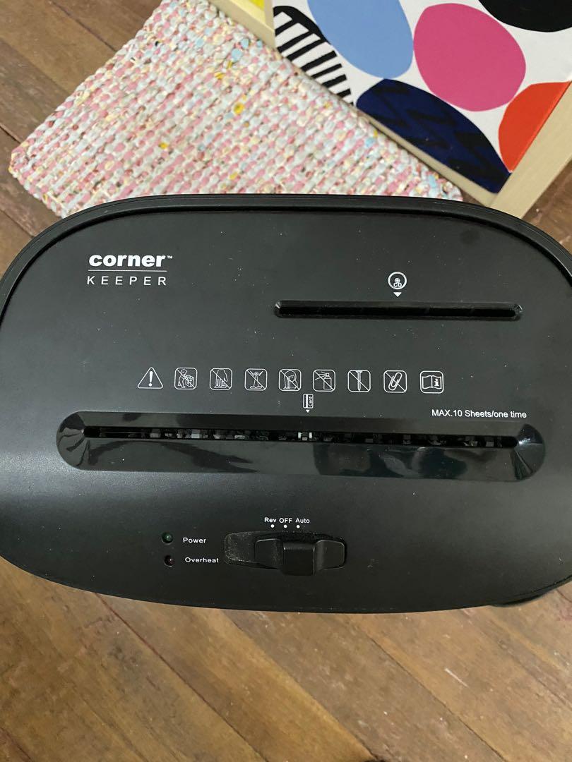 Corner keeper heavy duty paper shredder, Computers & Tech, Office ...