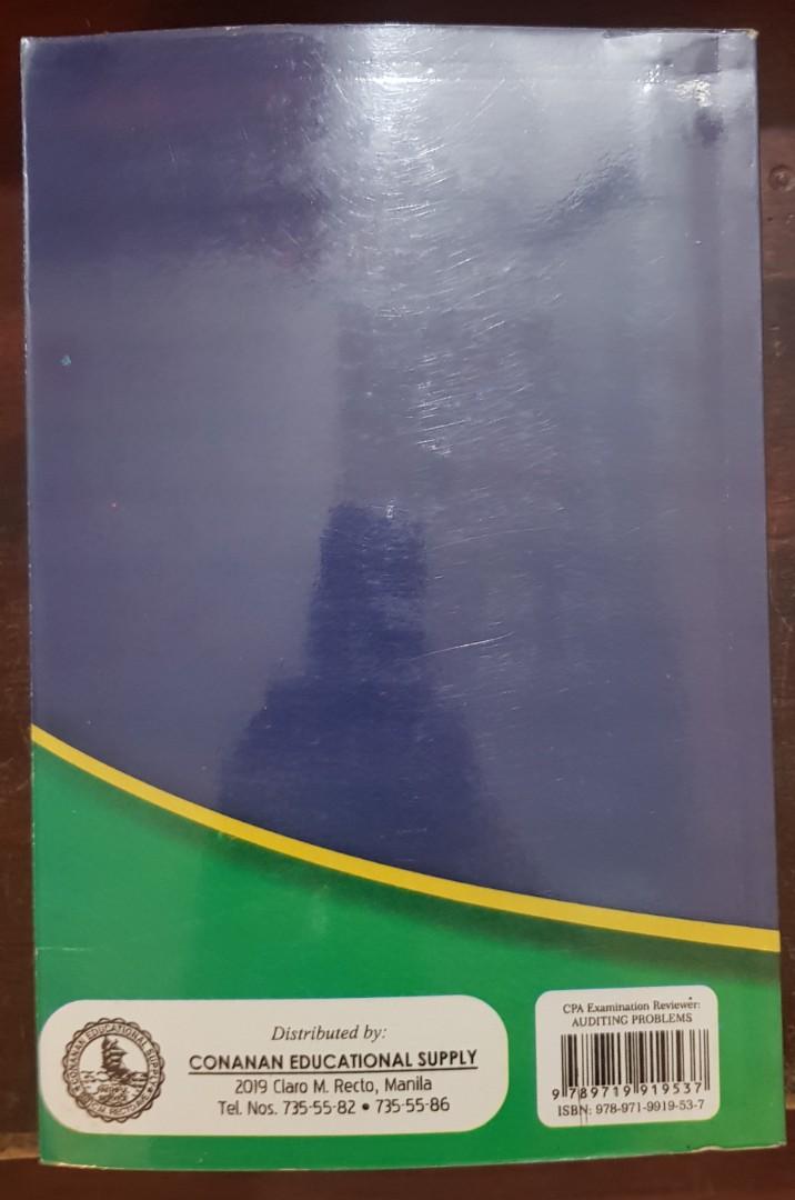 CPA Examination Reviewer: Auditing Problems 2014 Edition by Gerardo S ...