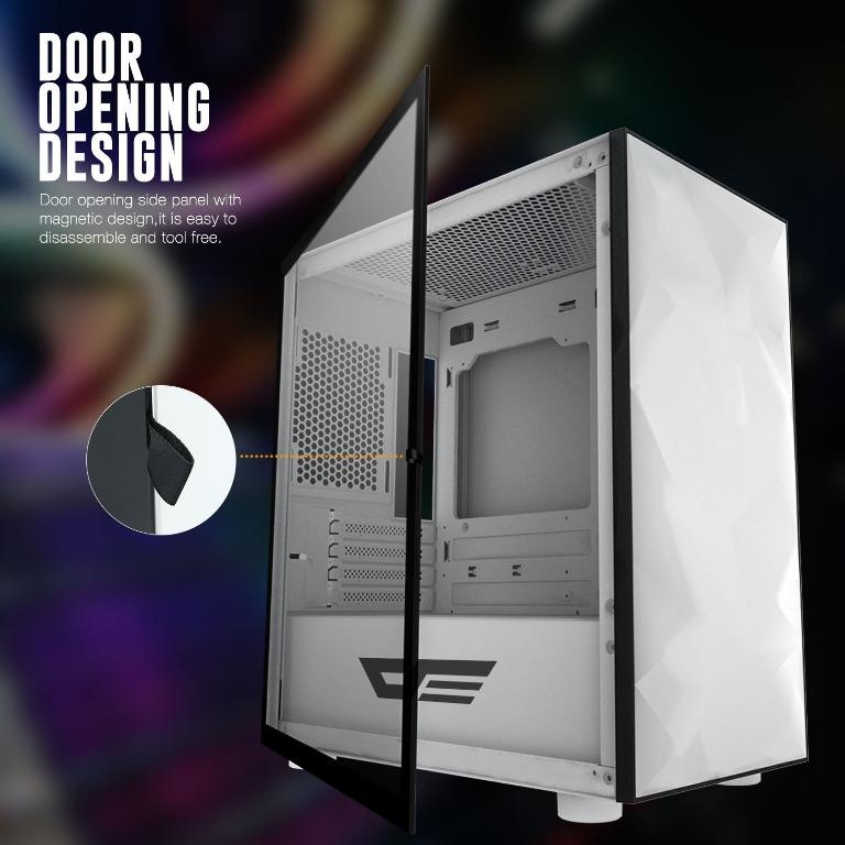 Darkflash DLM21 Mesh mATX Casing PC Gaming Case, Computers & Tech ...