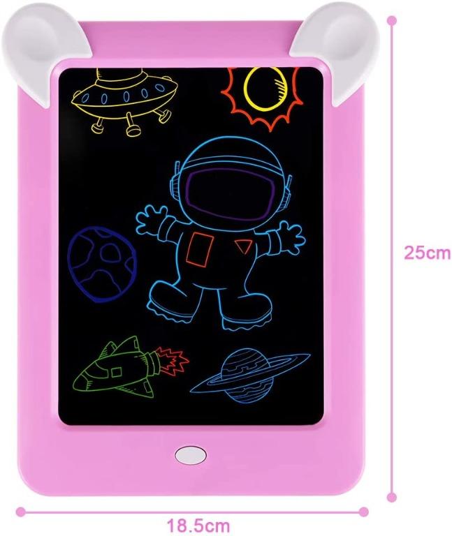 GOLDGE Light up Drawing Board Kids, Portable Drawing Pad Writing Tablet ...