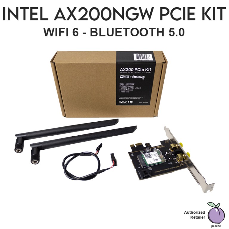 Intel AX200 WIFI 6 PCIE KIT Wireless Wifi Network Adapter Card ...