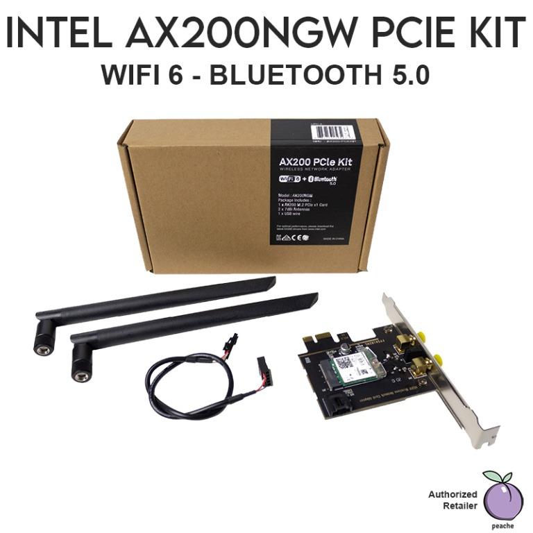 Intel AX200 WIFI 6 PCIE KIT Wireless Wifi Network Adapter Card ...