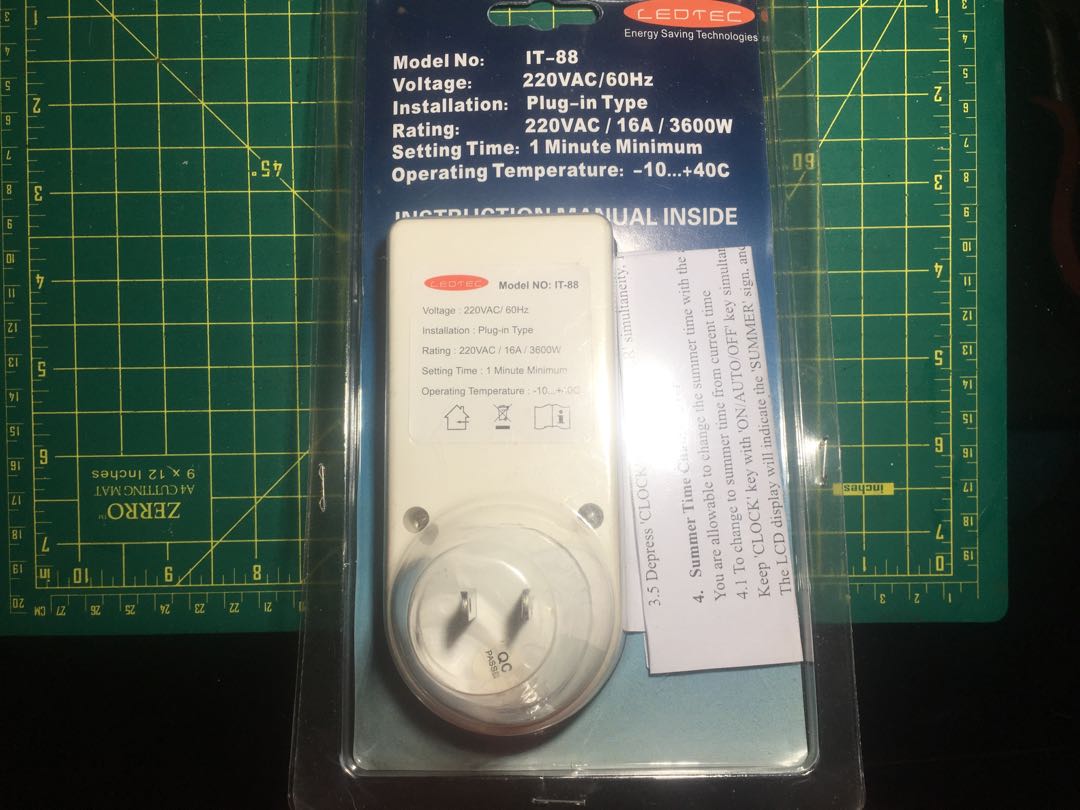 LEDTEC 24 Hr Intelligent Digital Timer, Furniture & Home Living ...