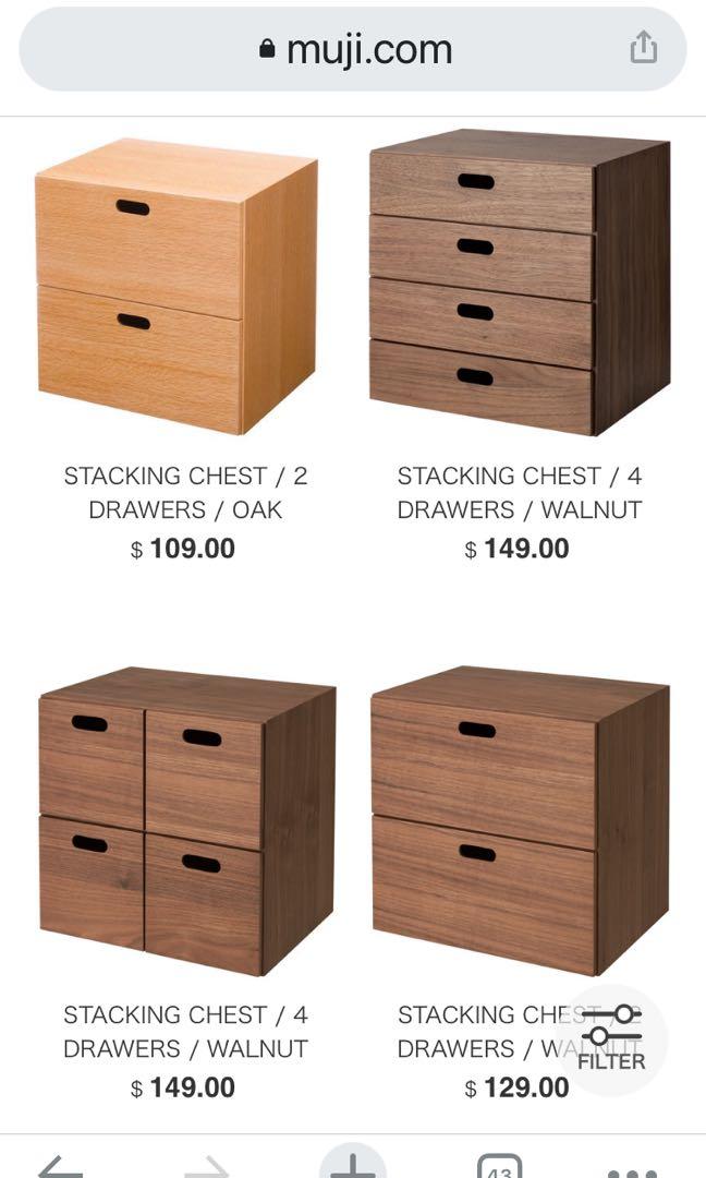 Muji walnut TV cabinet with bookshelf, Furniture & Home Living ...