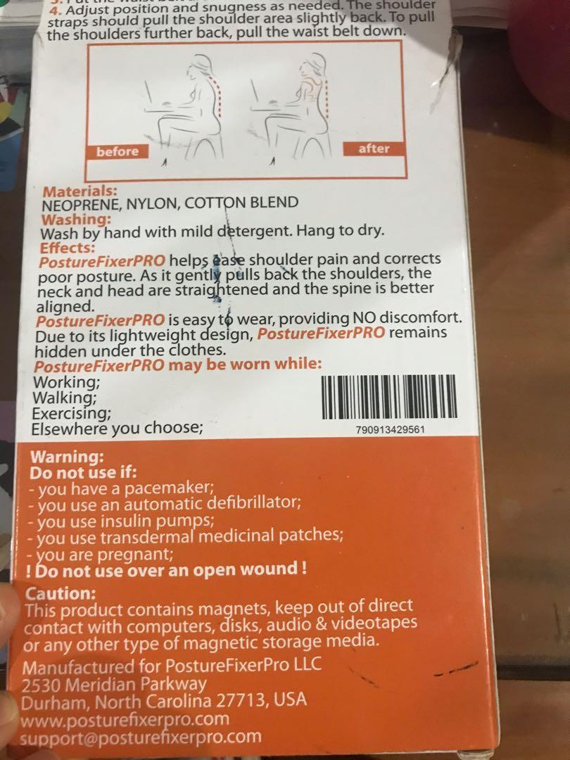 Posture Fixer Pro Guaranteed Authentic, Health & Nutrition, Assistive ...