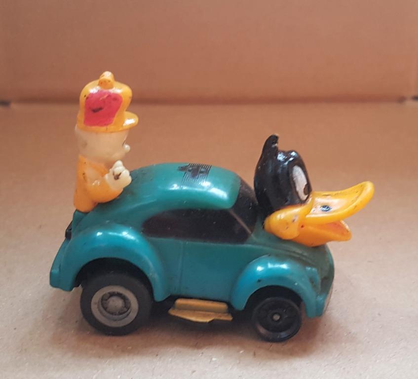 Rare Looney Toons Characters, Duffy Duck and Elmer Fudd, on a dragster ...