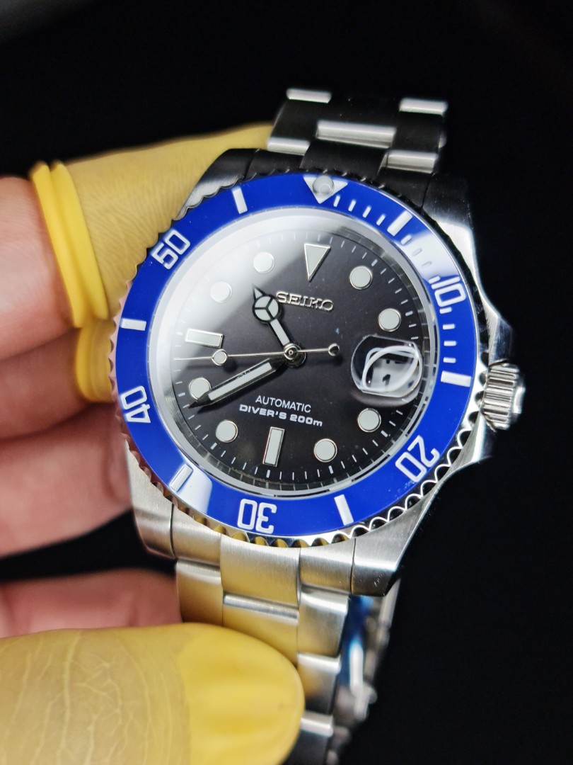 Seiko Submariner Mod 40mm Seikolex, Men's Fashion, Watches ...