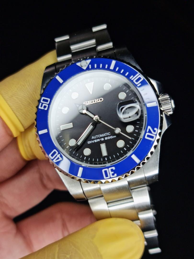 Seiko Submariner Mod 40mm Seikolex, Men's Fashion, Watches ...