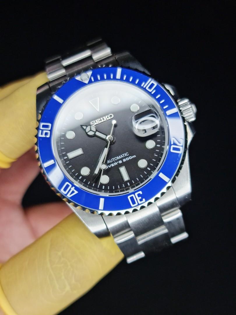 Seiko Submariner Mod 40mm Seikolex, Men's Fashion, Watches ...