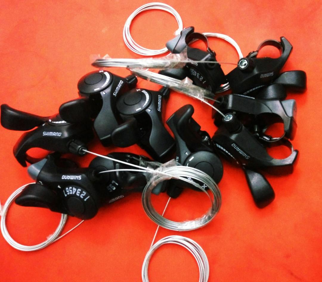 SHIFTER 7 SPEED ORIGINAL SHIMANO DENGAN LOGO SHIMANO, Olah Raga, Sepeda ...