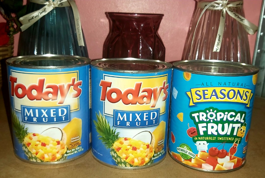 TODAYS FRUIT COCKTAIL 2 CANS AND SEASONS FRUIT COCKTAIL 1 CAN, Food ...