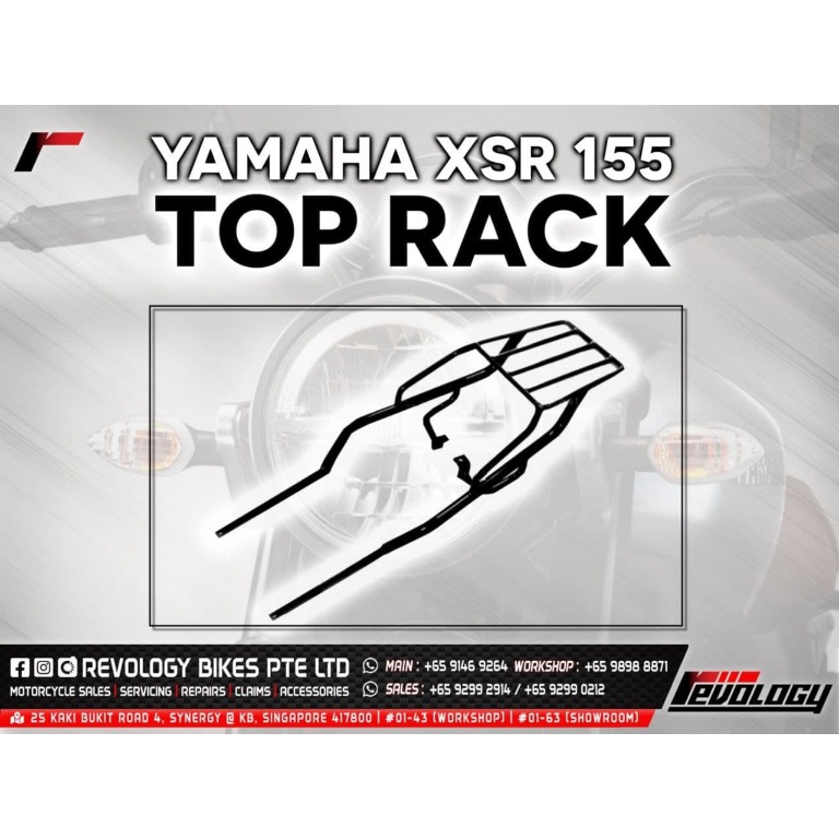 YAMAHA XSR 155 TOP RACK XSR155 BOX RACK, Motorcycles, Motorcycle ...