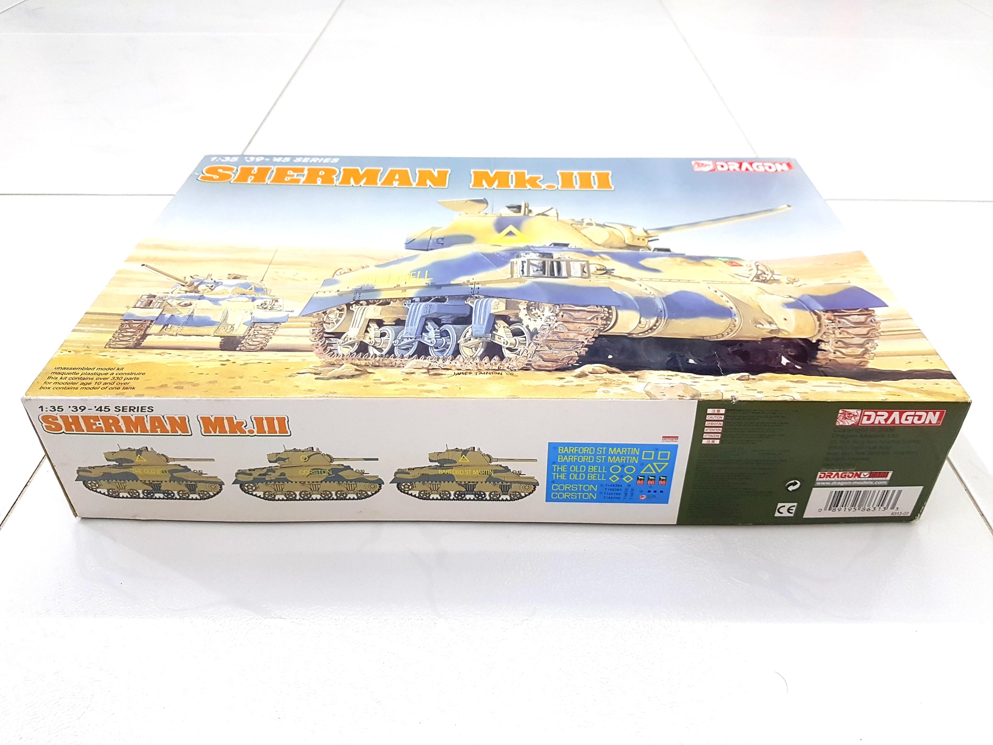 1/35 #6313 Dragon British Tank Sherman Mk. III c/w Photoetch (2nd World ...