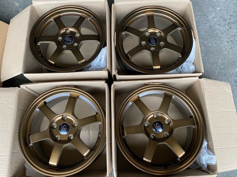 5pcs 16" Rota Grid Racing Sports Bronze mags 5 Holes pcd 114 including ...
