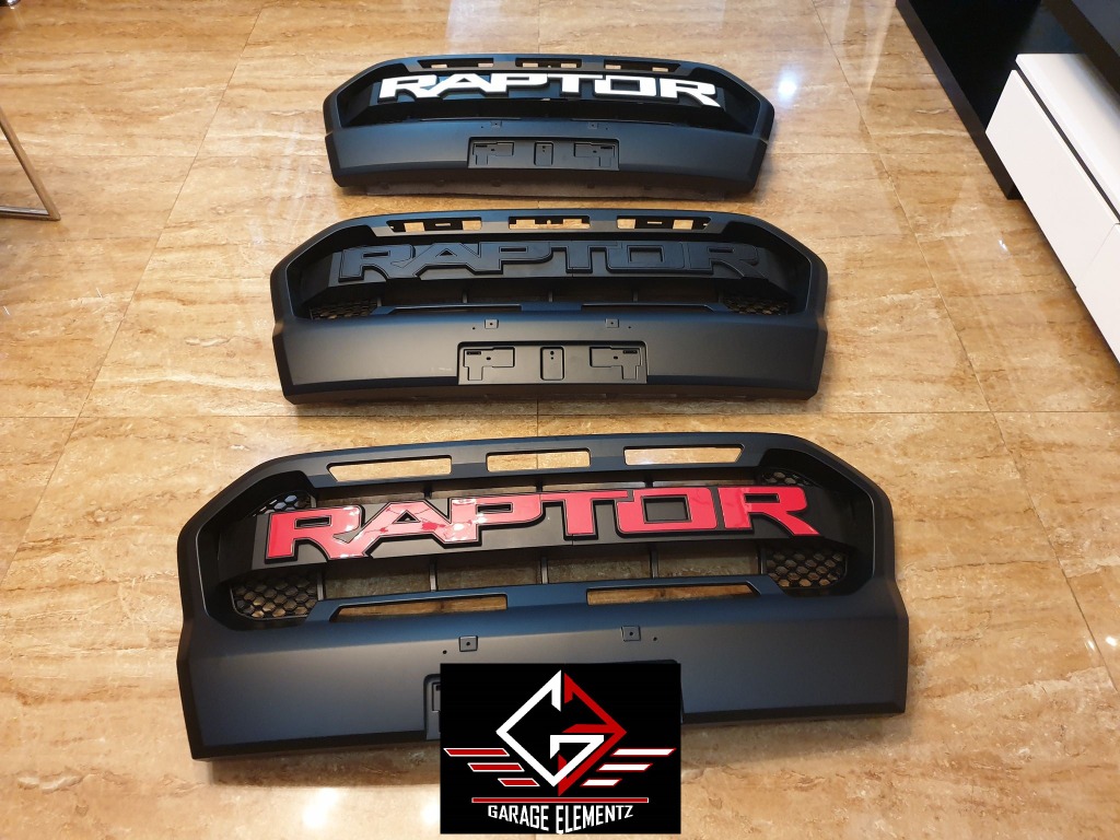 2016 to 2021 Ford Ranger Front Raptor grill with extension and raptor ...