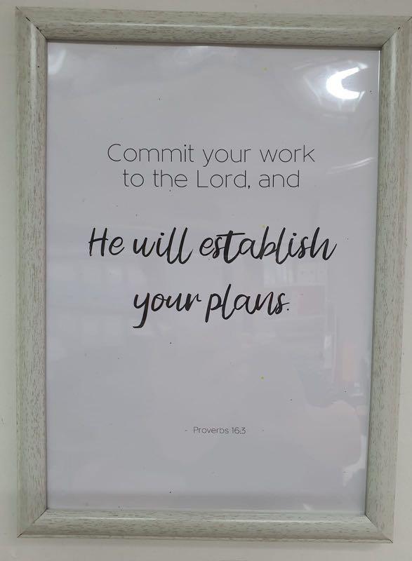 A4 size Bible verses Poster , Hobbies & Toys, Stationery & Craft, Art ...