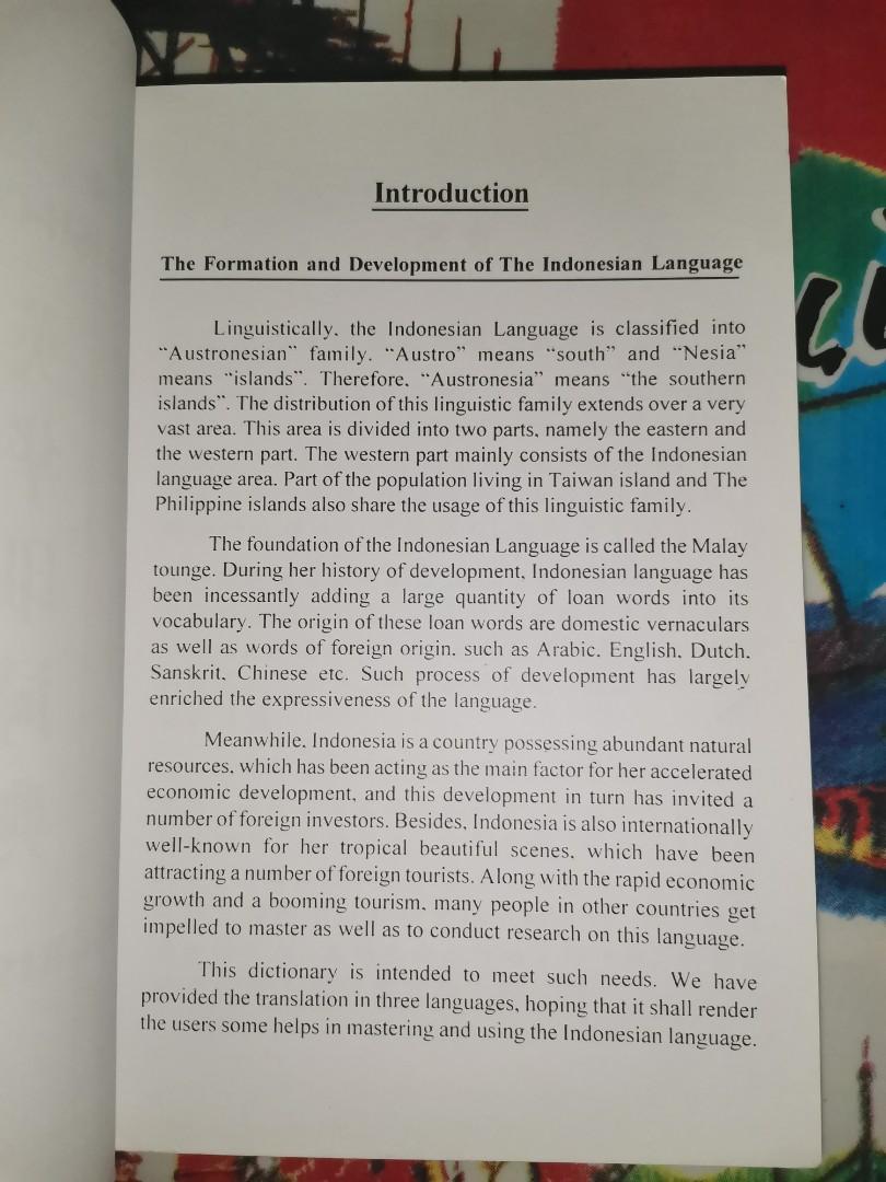A CONCISE ENGLISH-CHINESE-INDONESIAN DICTIONARY, Hobbies & Toys, Books ...