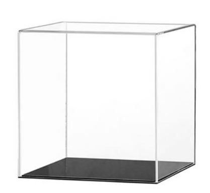 Acrylic Display Case Box for figurine (Design with Base, open top, with ...