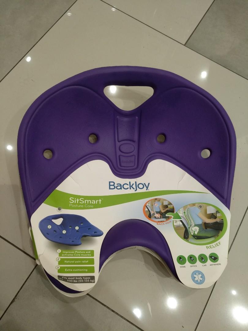 Backjoy Sitsmart Posture Core Black, Health & Nutrition, Massage Devices on Carousell