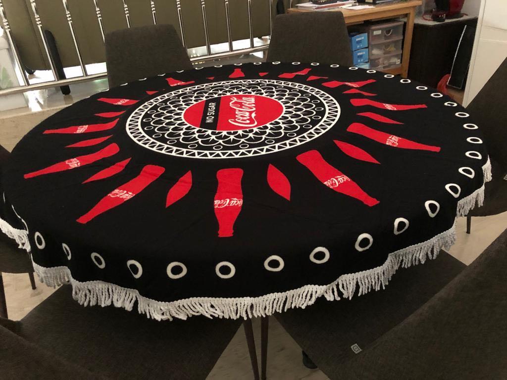 Coca Cola dining table cloth, Furniture & Home Living, Home Decor ...