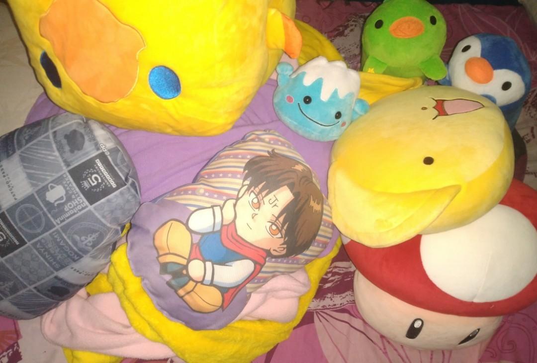 Final Fantasy (Chocobo) BIG Square Cushion Pillow Doll Square Enix - #3 ...