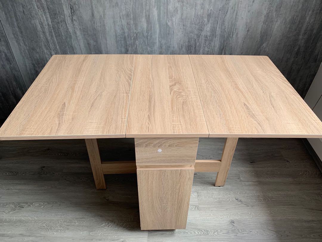 Folding Table with drawers & shelf, Furniture & Home Living, Furniture ...
