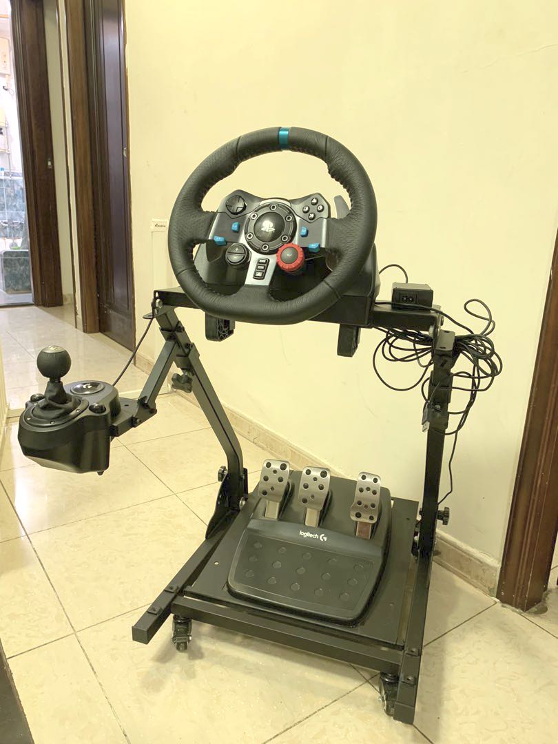 G29 Logitech+棍波+呔盤架+遊戲, 遊戲機, 遊戲機器材 - Carousell