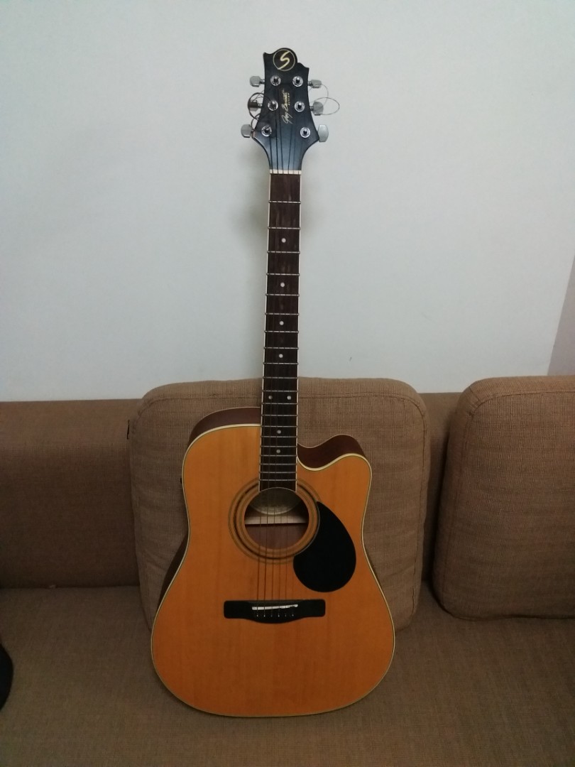 Gregg Bennett GD-100SCE/NS Acoustic Guitar, Hobbies & Toys, Music ...