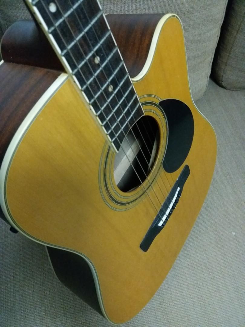 Gregg Bennett GD-100SCE/NS Acoustic Guitar, Hobbies & Toys, Music ...
