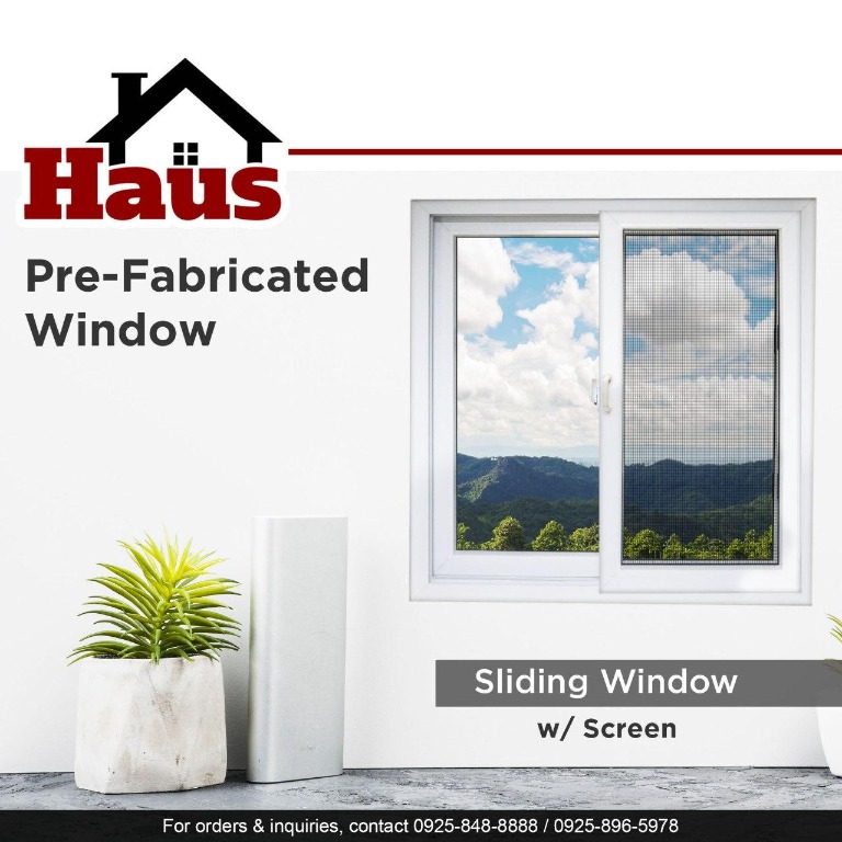 HAUS Pre-Fabricated 2-Panel Sliding Window - Using 6mm Ordinary Clear ...