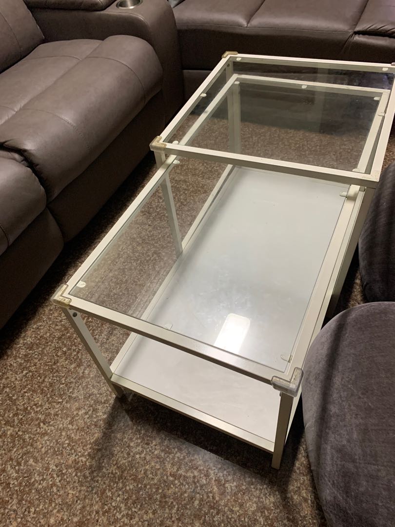 ikea glass coffee table, Furniture & Home Living, Furniture, Tables ...