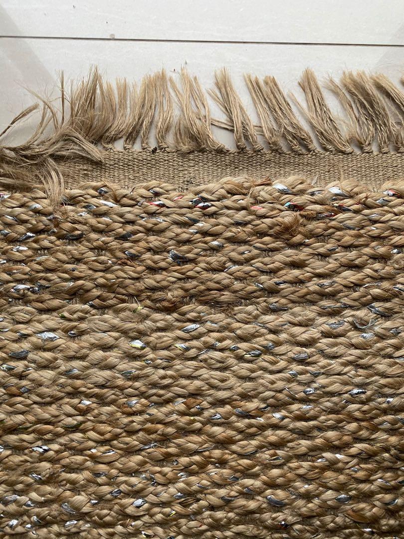 IKEA Rattan Rug - PreLoved, Good Condition, Furniture & Home Living ...