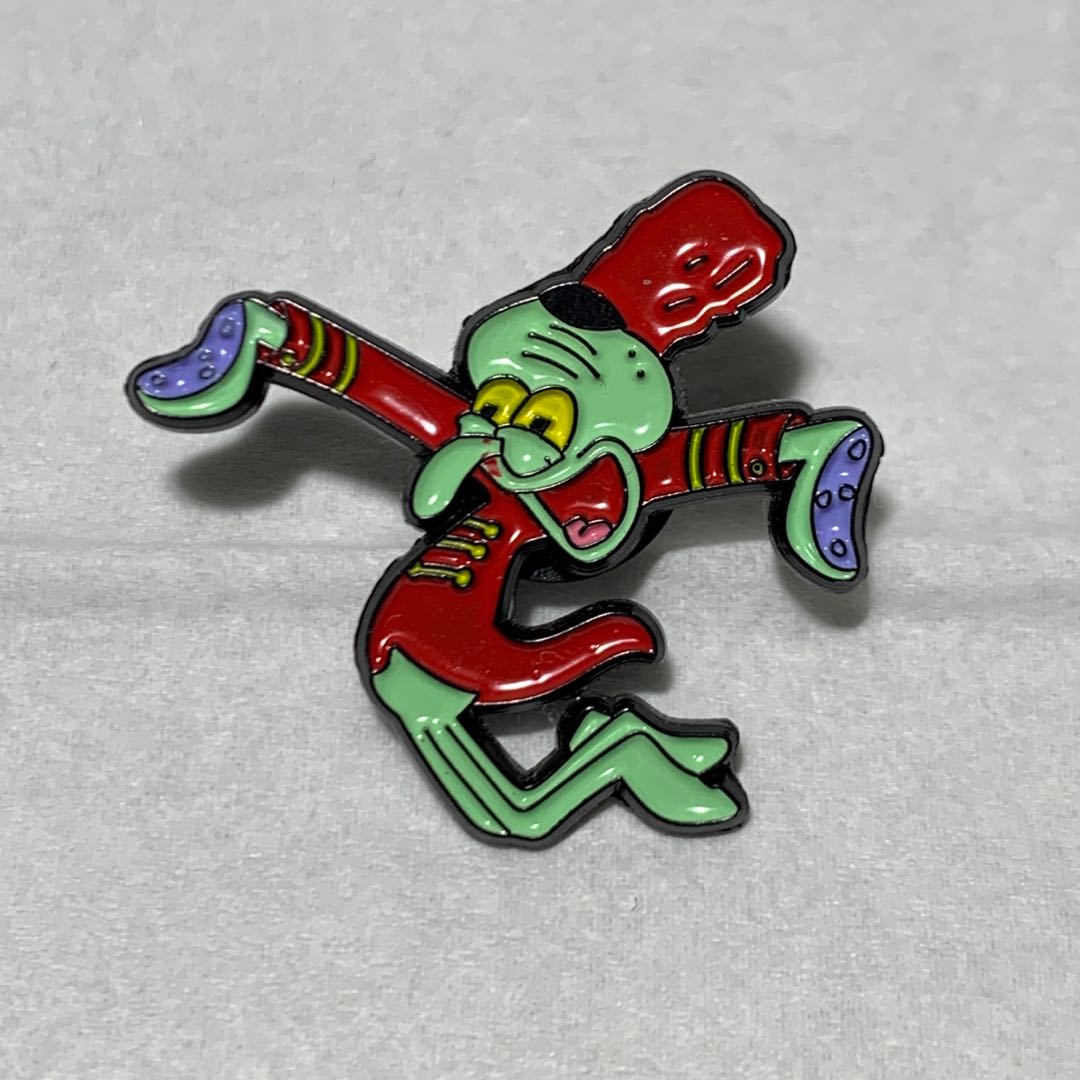 Jumping Squidward Enamel Pin, Hobbies & Toys, Stationary & Craft ...