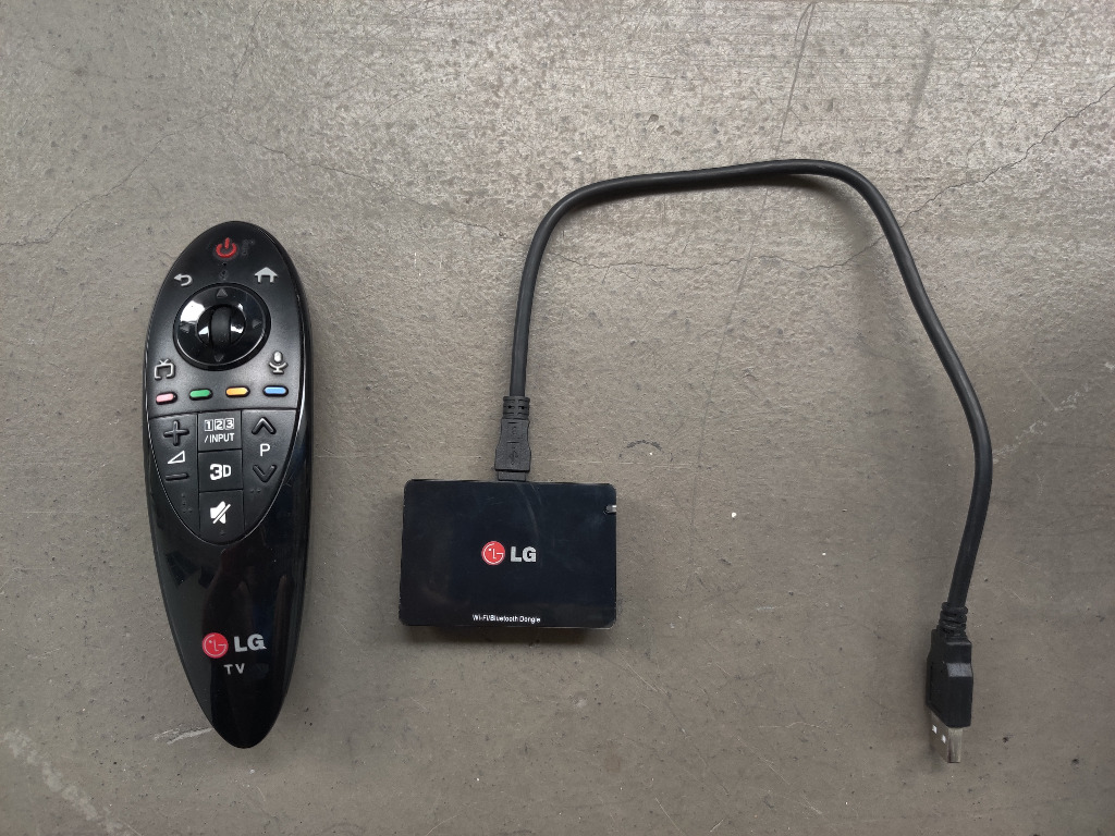 LG AN-MR500G Magic Remote & AN-WF500 WiFi Bluetooth USB adapter with ...