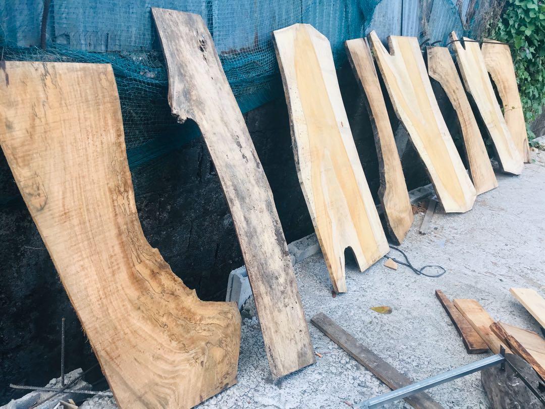 Narra Dining Table Top Wood Slab Wood Planks Bar Table Console Table ...