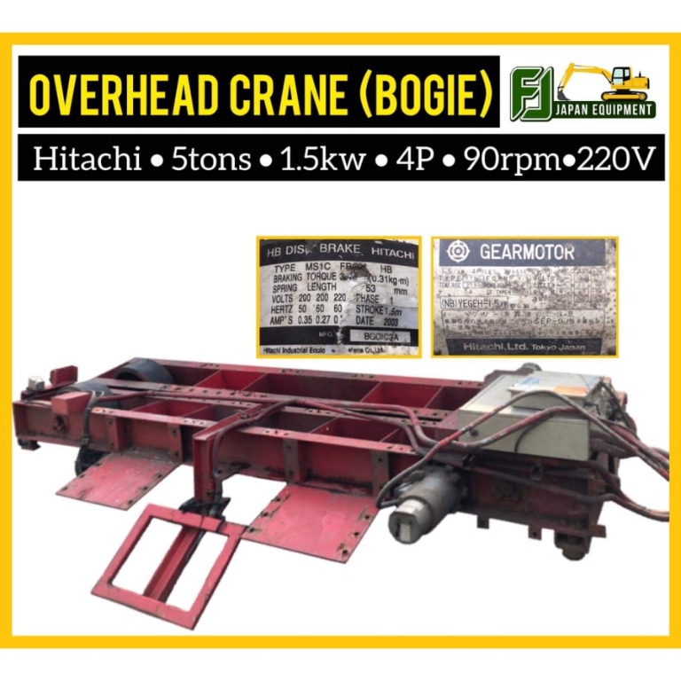 OVERHEAD CRANE (BOGIE), Commercial & Industrial, Construction Tools & Equipment on Carousell